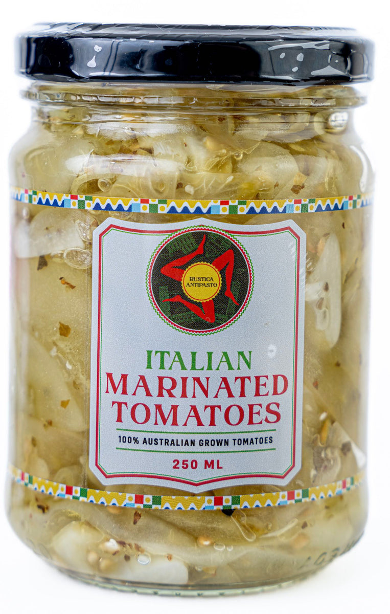 Green Marinated Tomatoes – Rustica Antipasto